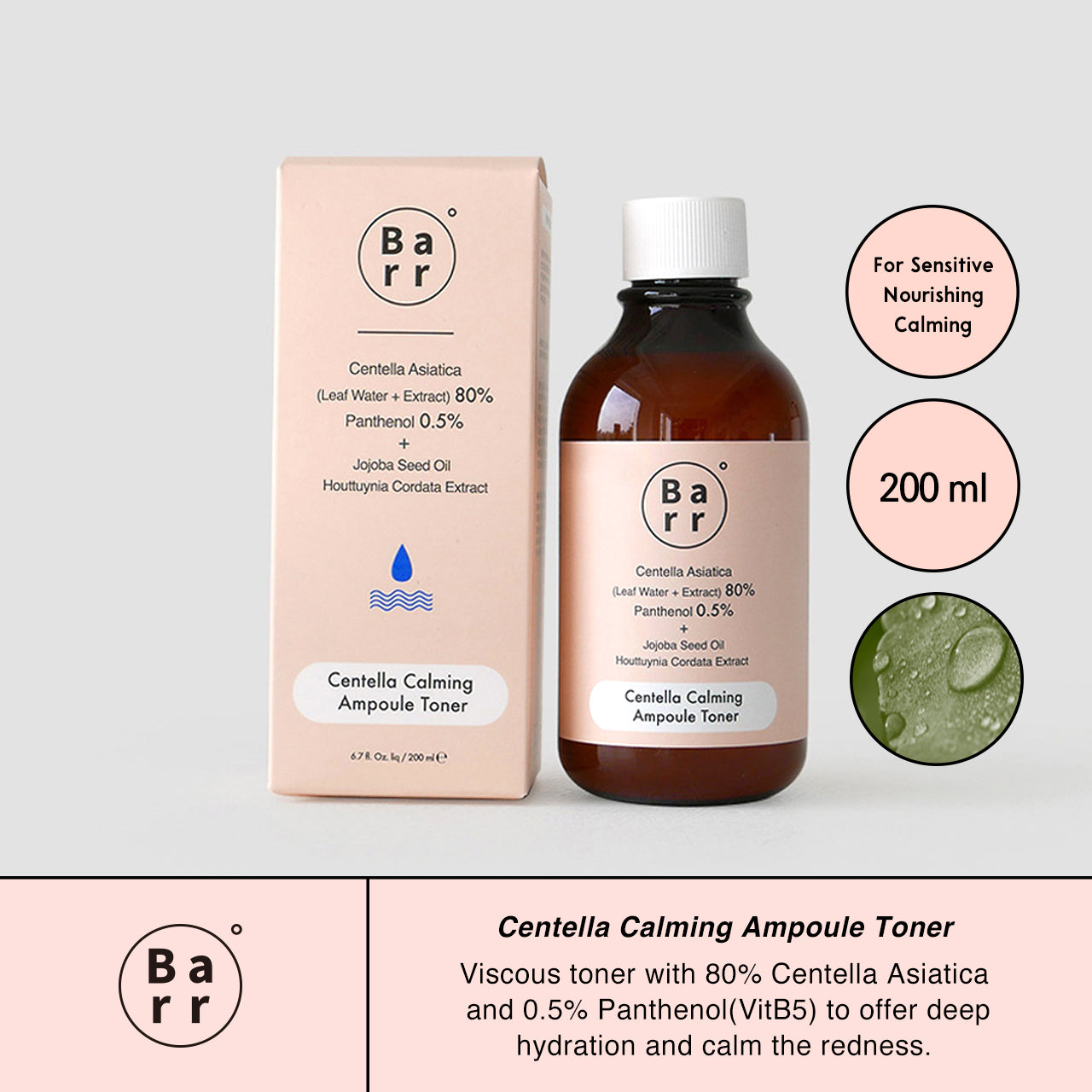 Centella Calming Ampoule Toner 200ml – Barr US Official Store
